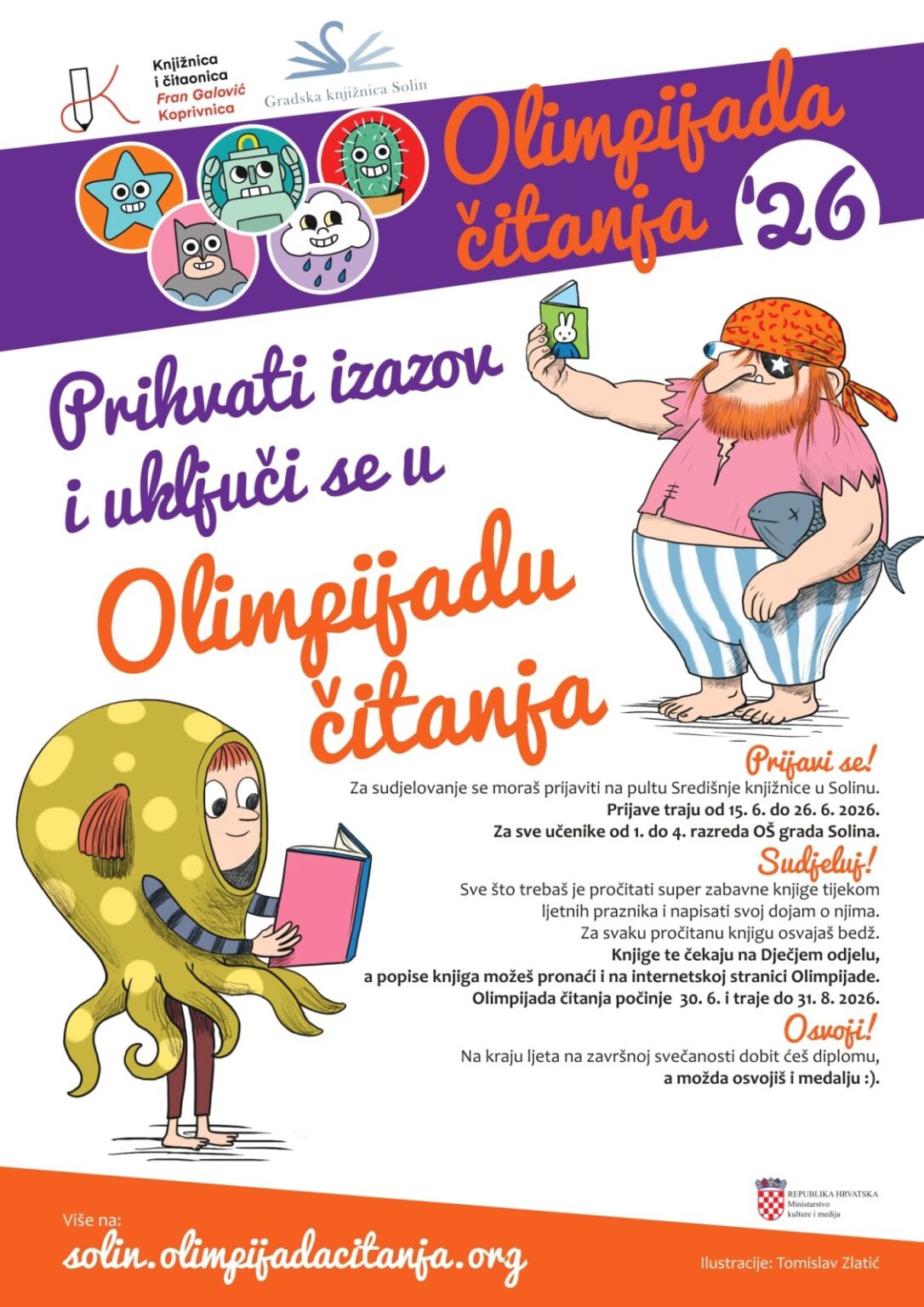 Za zlatnu medalju treba pročitati 40 knjiga: U Solinu kreće Olimpijada ...